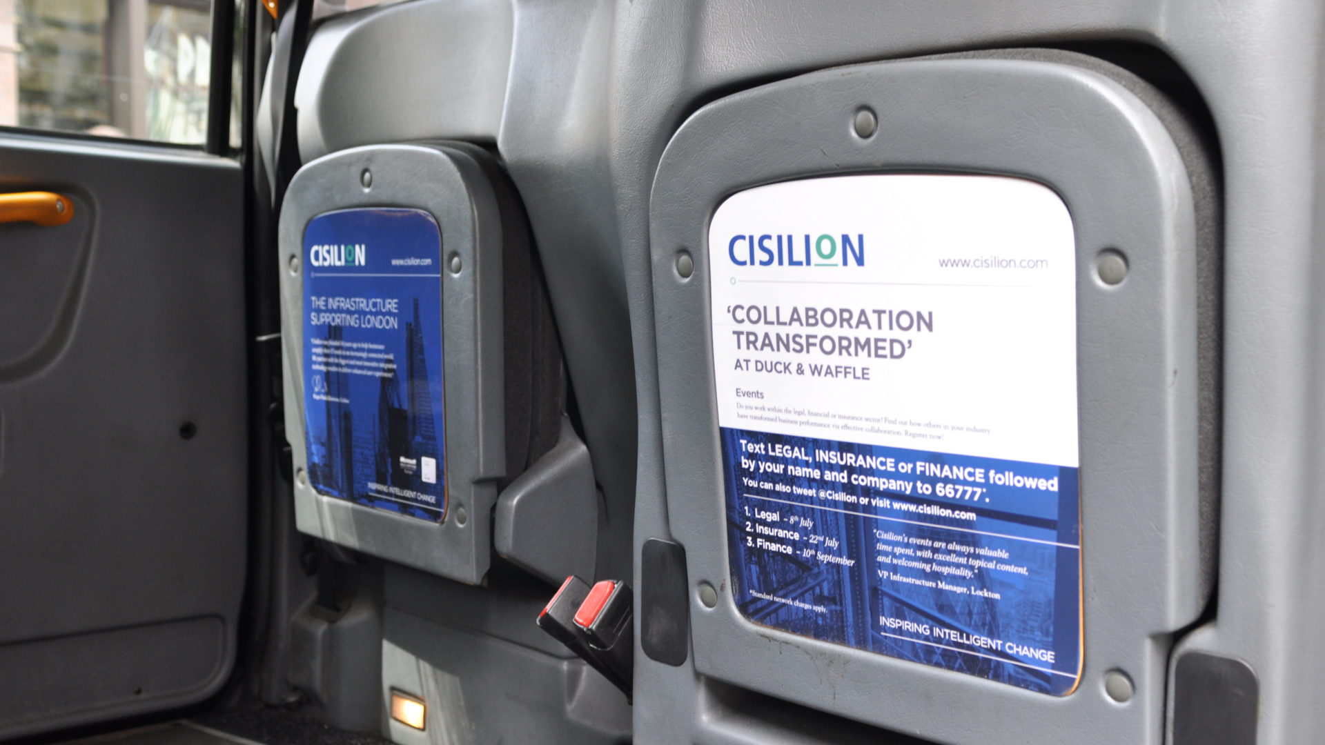 Cisilion Taxi Advertising campaign | Taxiadvertising.com